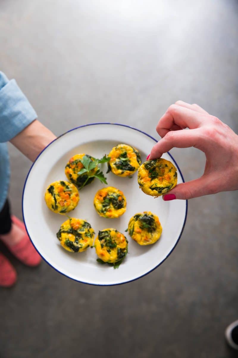 veggie frittata bites | iloveorganicgirl