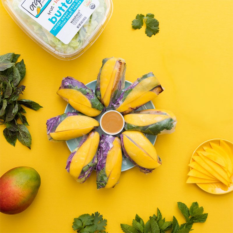 tofu and mango spring rolls - iloveorganicgirl